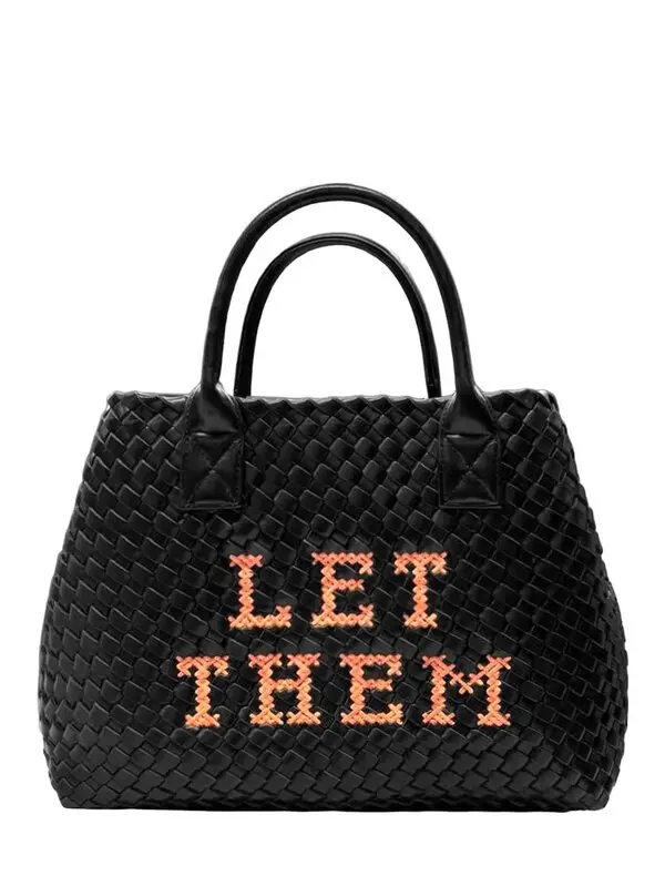 LILLY LOVES Let Them Vegan Shoulder Bag - Black