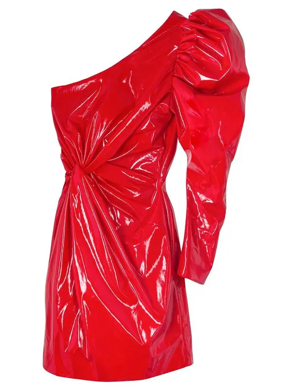 PALOMA LIRA Danger One-shoulder Mini Dress - Red