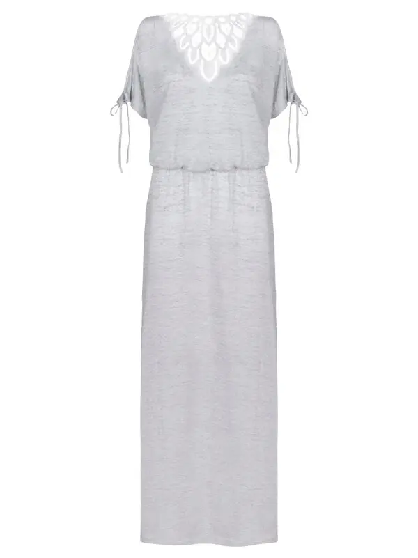 OH!ZUZA NIGHT&DAY Long Open Back Dress - Grey
