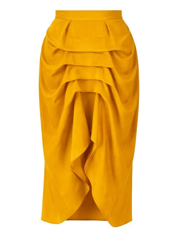 LUMINA ELIGMA Vanguard Draped Skirt - Yellow