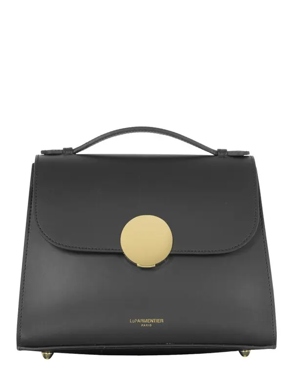 LE PARMENTIER Bombo Top-handle Satchel Bag With Strap - Black