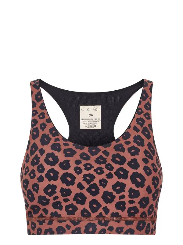 LULA-RU Sports Bra Leopard Print - Brown