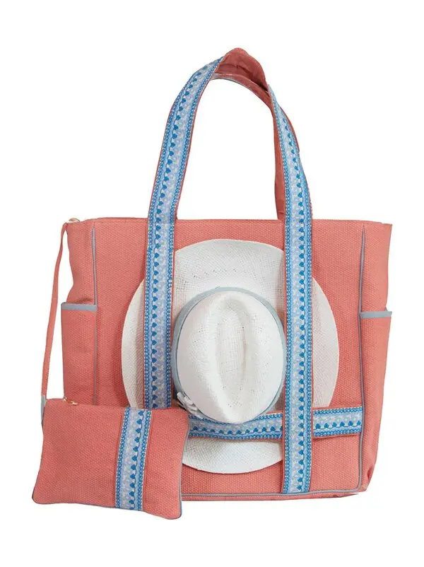 SIDNEY BYRON Suncatcher Daytripper Tote & Pouch - Blue