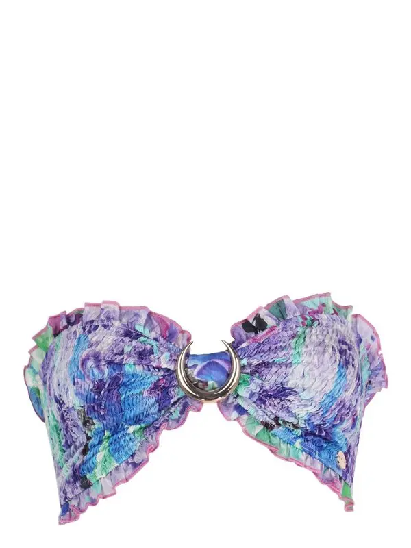 LUNA B Gaia Floral Bustier - Purple