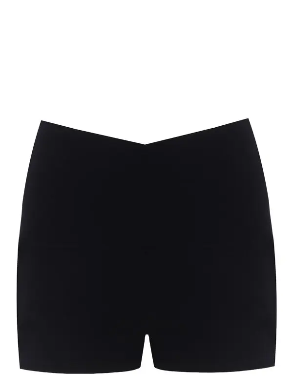 YORSTRULY High Waisted Pole Shorts - Black