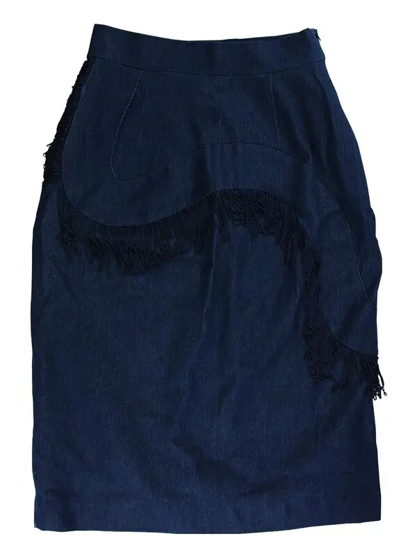 TRAMP IN DISGUISE Heze Denim Pencil Skirt - Blue