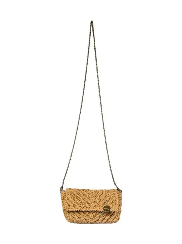 SPRINGMOONATELIER Neutrals Raffia Shoulder Bag - Beige