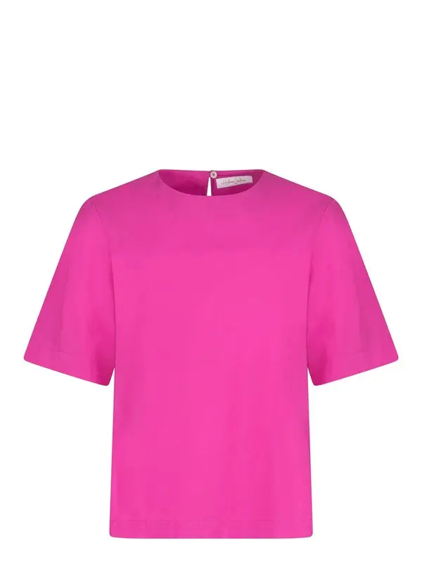 HELENE GALWAS Iduna High-neck Blouse - Pink