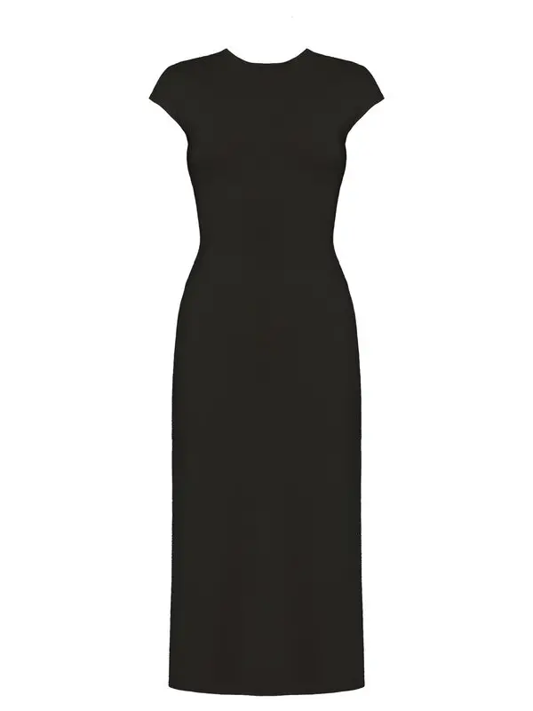 UNDRESS Aster Jersey Bodycon Midi Dress - Black