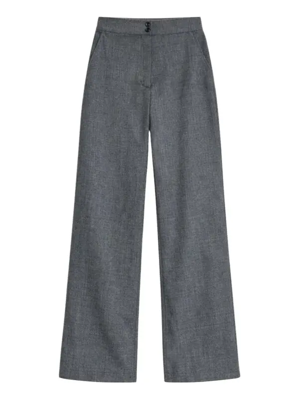 AVANI APPAREL Laurier Wide-leg Trousers - Grey