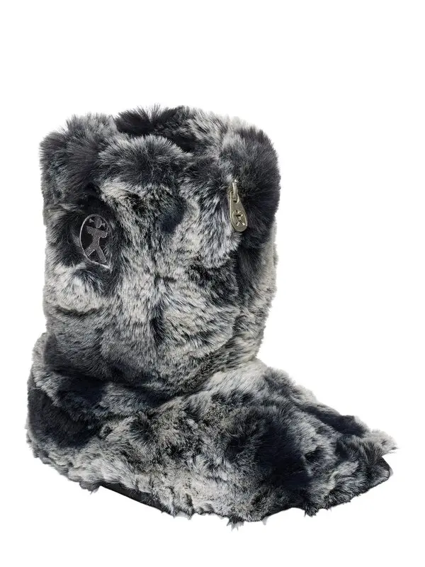 BEDROOM ATHLETICS Cole Faux Fur Slipper Boots - Black