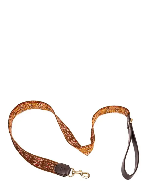 ALECOO Ethno Dog Leash Amal Cognac - Brown