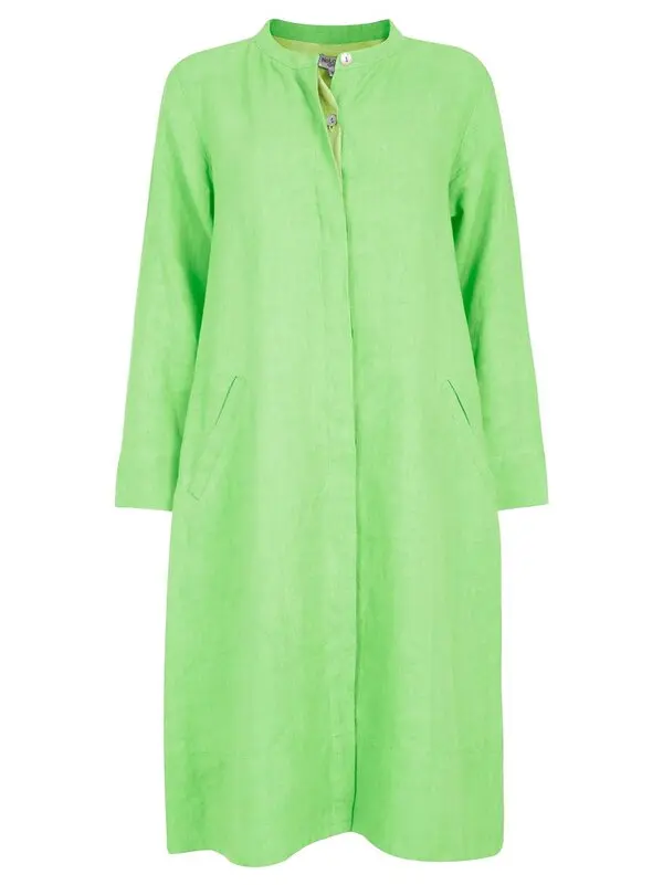 NOLOGO-CHIC Linen Coat Dress - Green