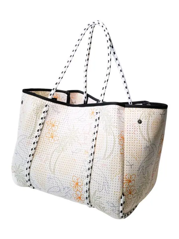 POP UPS BRAND Guy Harvey X Popups Brand Everyday Tropical Turtle Tote - White