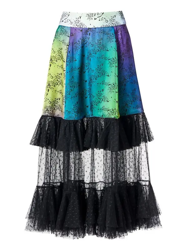 BY MOUMI Big Sur Pizzazz Organdie Skirt - Black