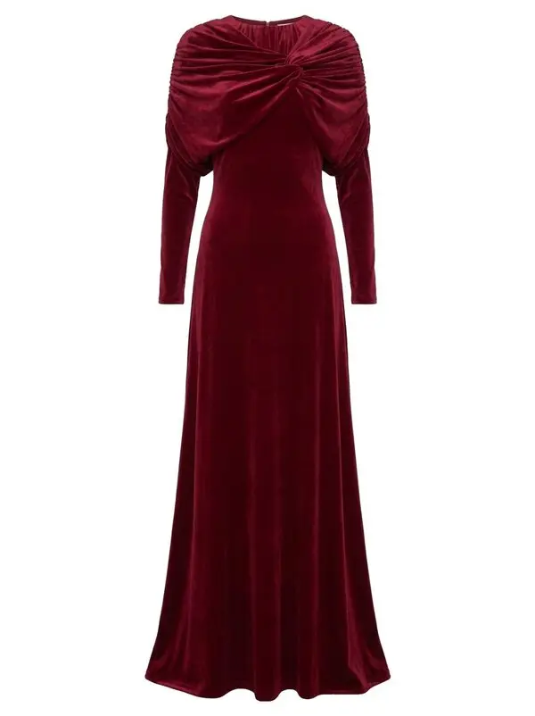 ASHITA FERNANDES Bianca Princess Dress - Red