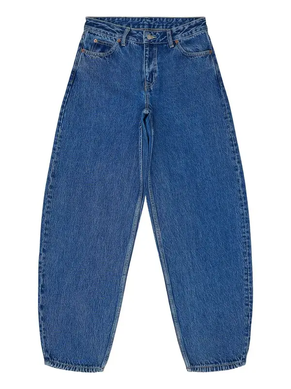 DR. DENIM Nanci Mid Barrel Jeans - Blue