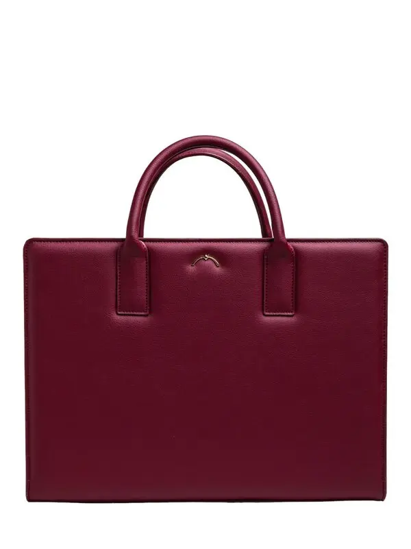 QOSMIC Briefcase Metis Nebula Grape Leather - Red