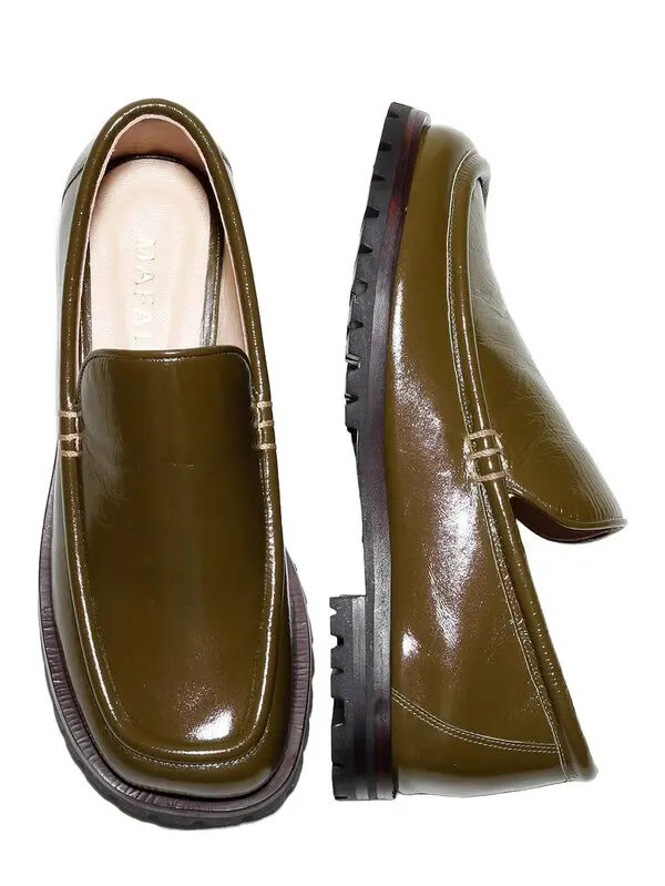 MAFALDA Dorothy Patent Loafer - Green