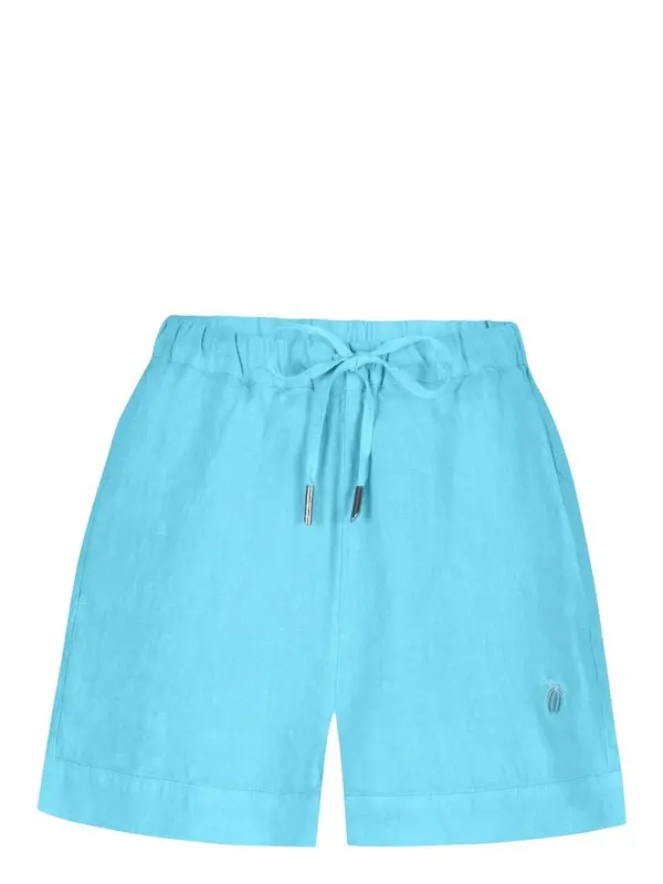 MAISON TANGERINE Linen Shorts - Blue