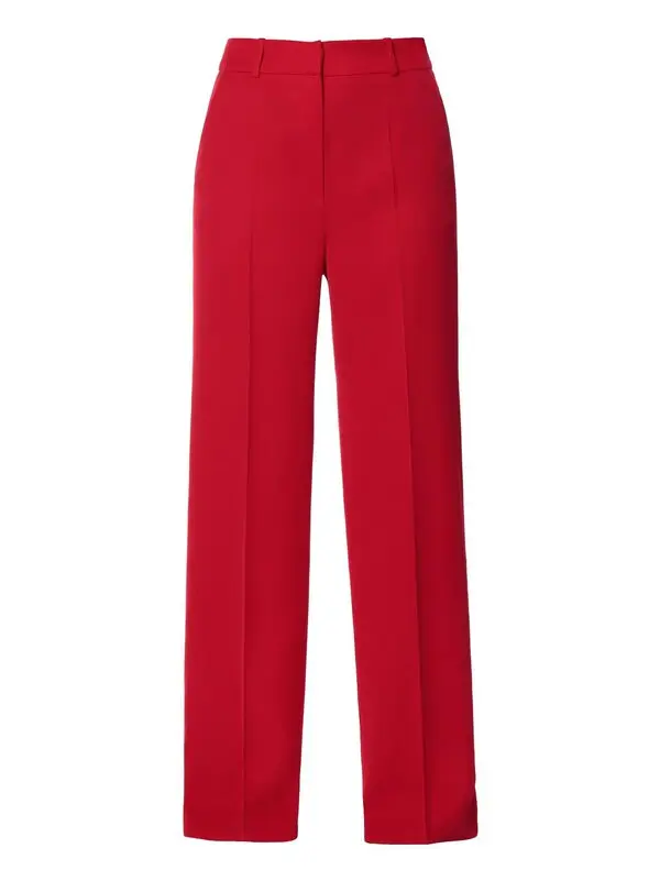 AGGI BY HALEWSKI Suzie Ribbon Wide Trousers - Red