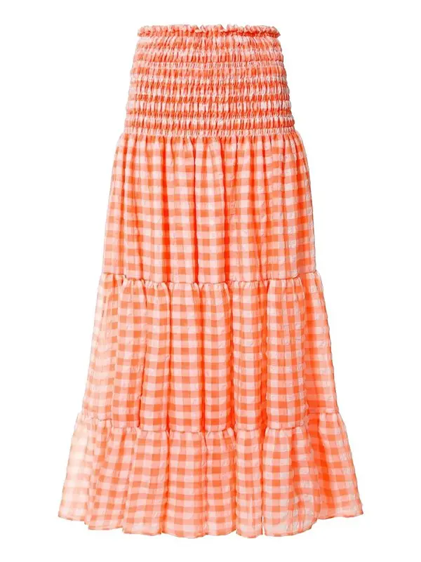 AGGI BY HALEWSKI Lola Maxi Skirt - Orange