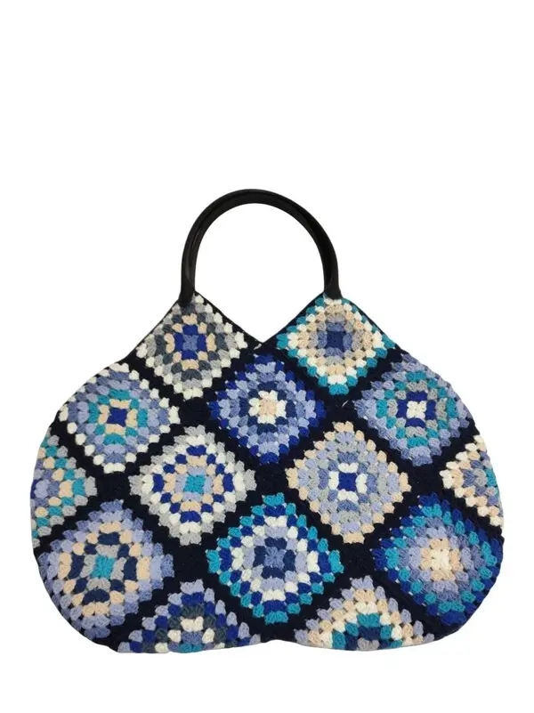 SPRINGMOONATELIER Azure Mosaic Atelier Tote - Blue