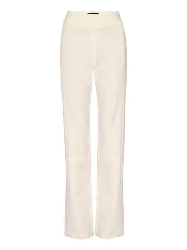 LAHIVE Fitted Straight Leg Pant - White