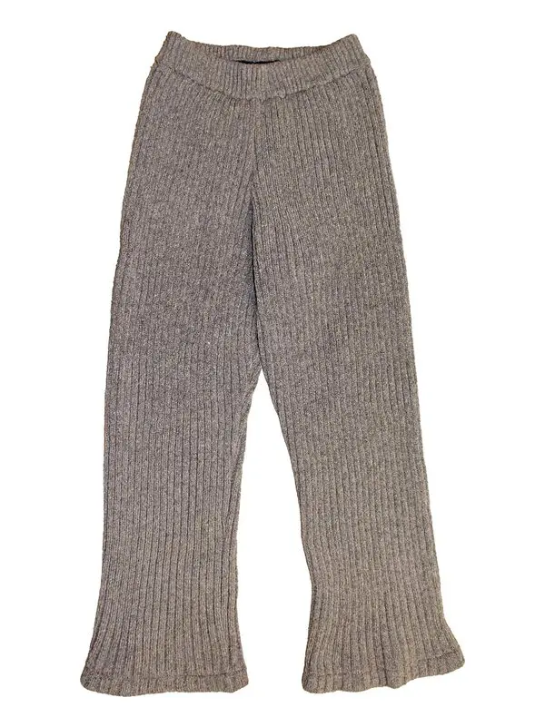 MAISON BOGOMIL Ribbed Knit Wide Leg Trousers - Brown