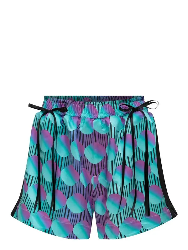 JE TE VEUX Jett Polka Dot Shorts - Purple