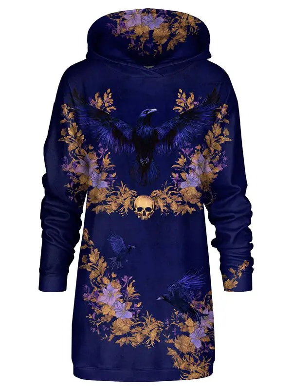 ALOHA FROM DEER Raven's Throne Oversize Hoodie Dress - Yellow