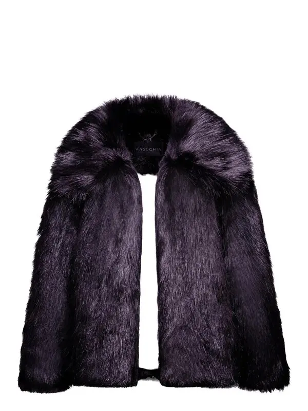 VASEGHIA Faux Fur Coat - Black