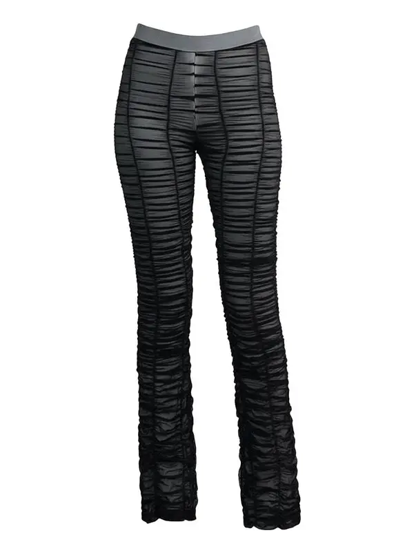 BY NOA RAWITZ The Echo Shirred Stretch Pants - Black/white/grey