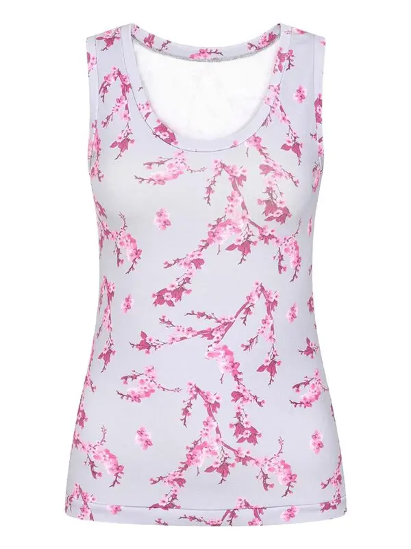 SOPHIE CAMERON DAVIES Floral Print Vest Top - Grey