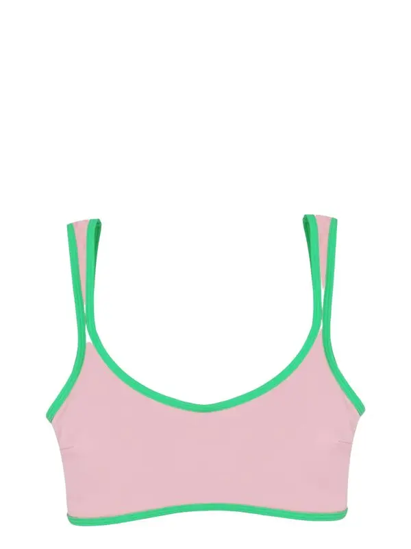 YORSTRULY Neutrals Duet Surf Bikini Top - Pink