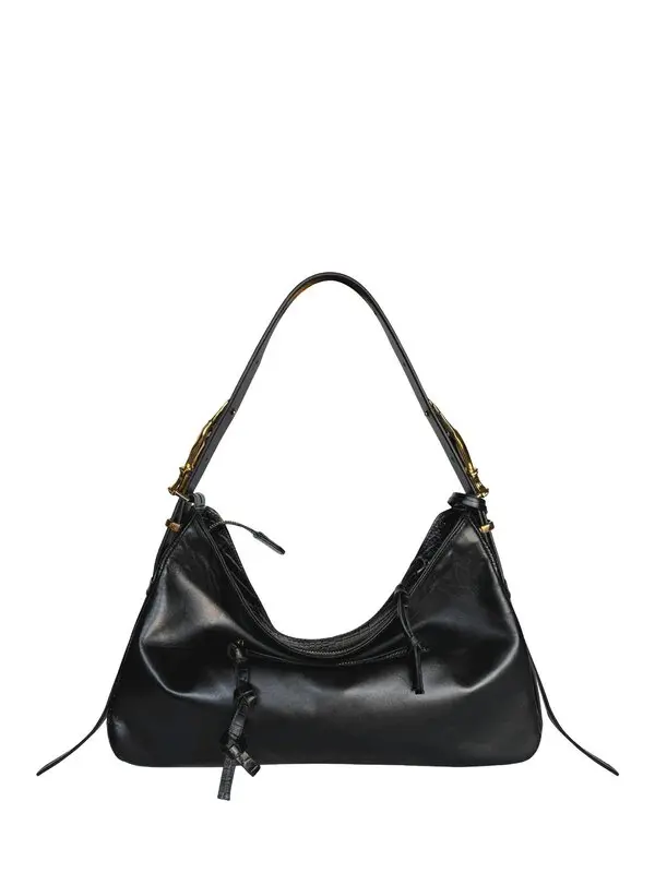 INDIGOLUSH The Hobo Muse Gilded Lure Bag - Black