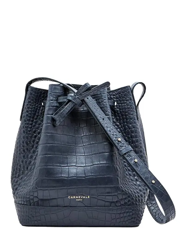 CARNEVALE Telma Coco Bucket Bag - Blue