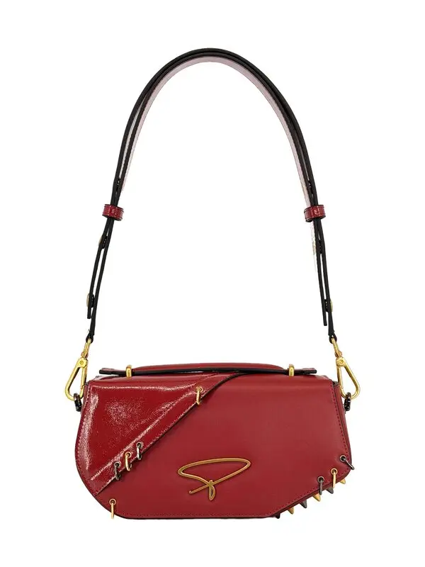 PIMPINICCHIO NEWYORK Dey Asymmetrical Shoulder Bag - Red