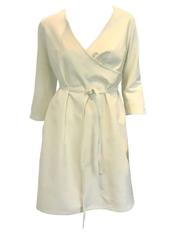 SNIDER Wrap Dress - White