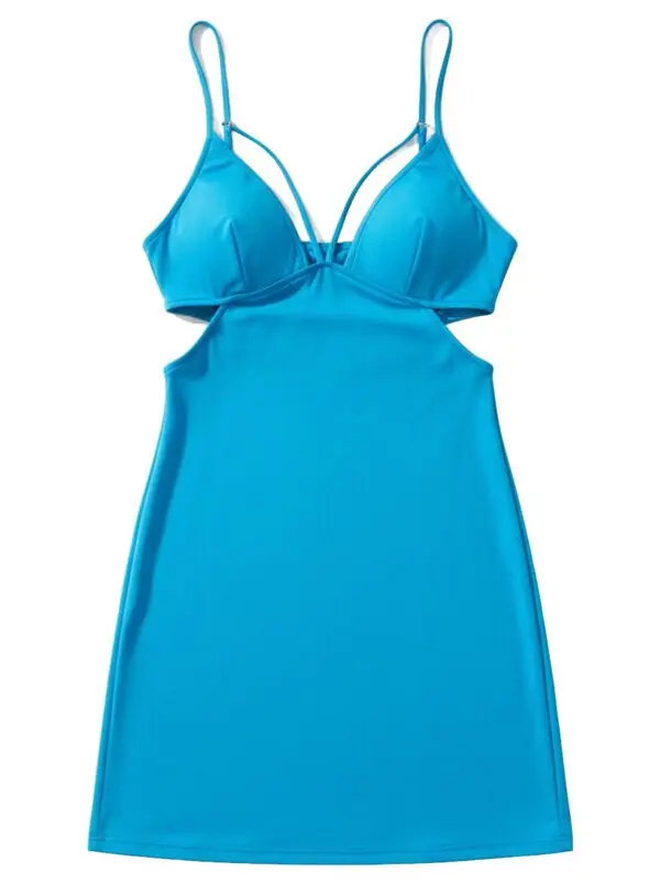 ALTRA VOLTA Strappy Open-back Dress - Blue