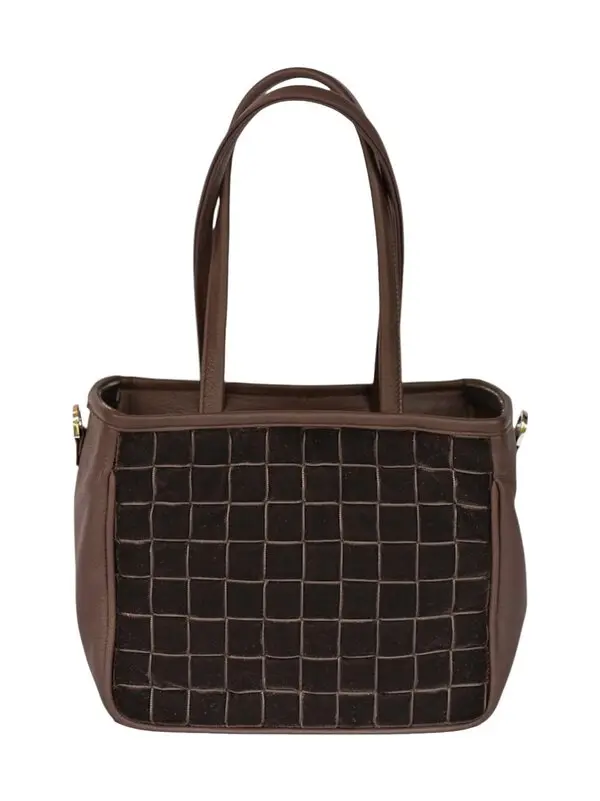 VELVET ATELIER Cris Shoulder Bag - Brown