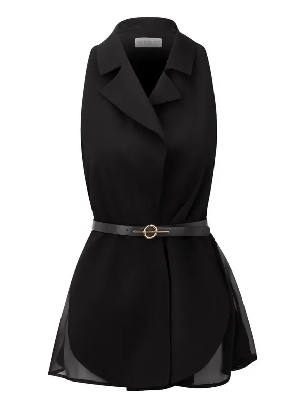 MA MULIER Mirage Vest - Black