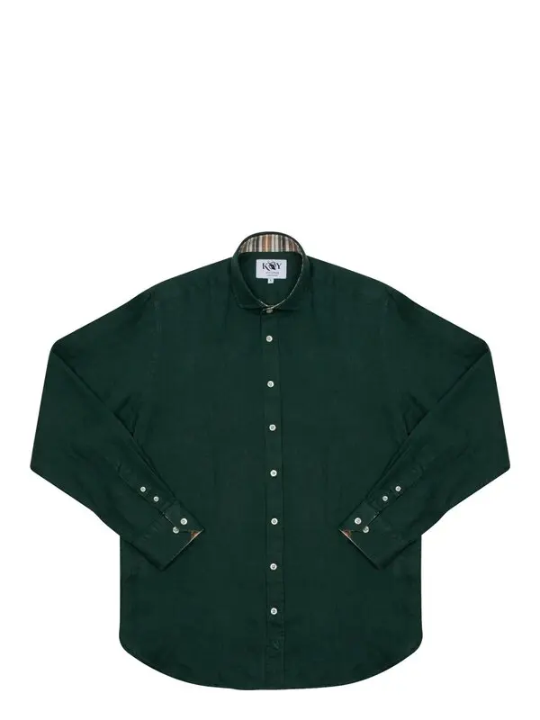 KOY CLOTHING Forest Linen Shirt - Green