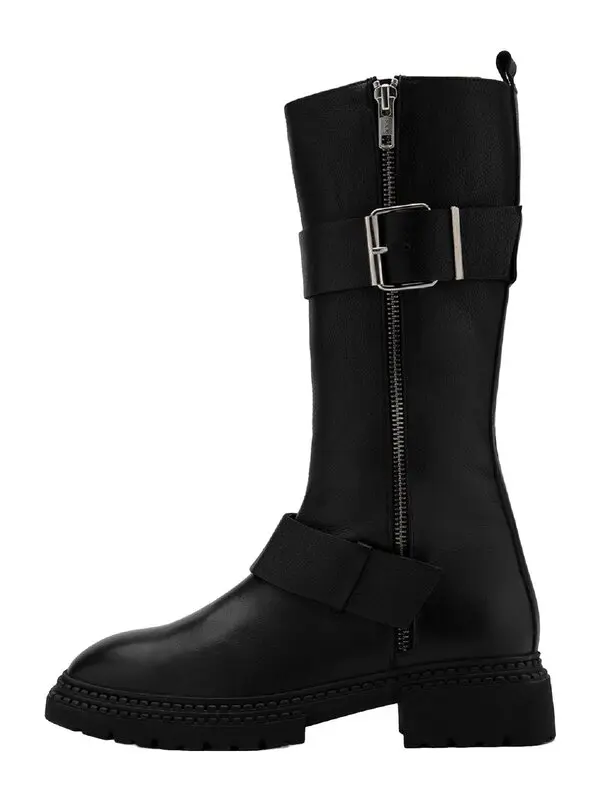 ILVI Klod Leather High Boots - Black