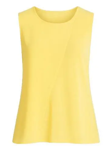 CONQUISTA Sleeveless Stretch Top - Yellow