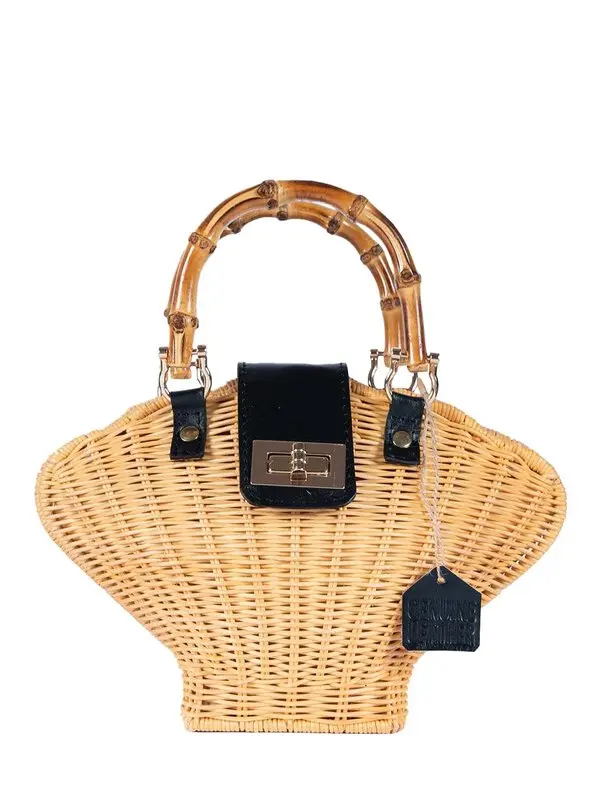 JELAVU Maree Bamboo Crossbody Bag - Black