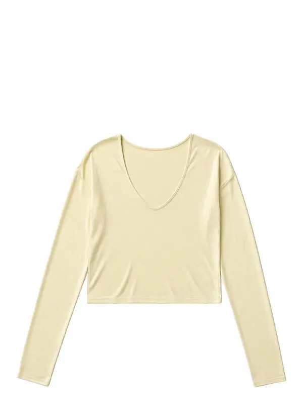 YORSTRULY Studio Longsleeve Top - Yellow