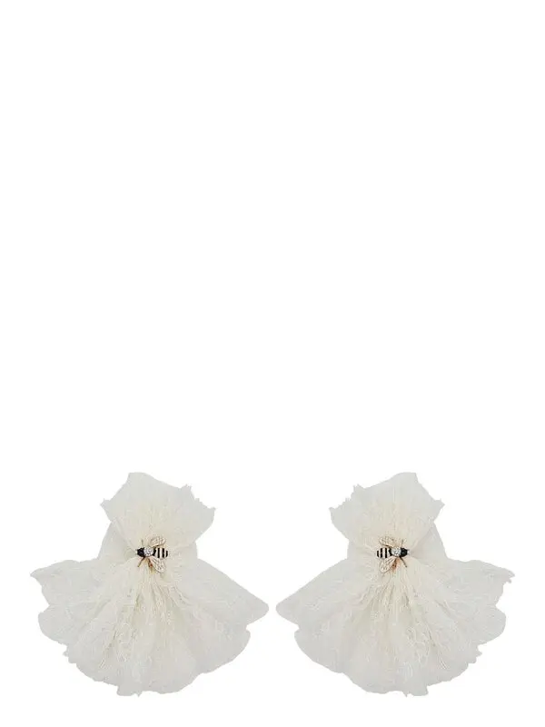 AZIMA MUSAYEVA Maya Cuffs - White