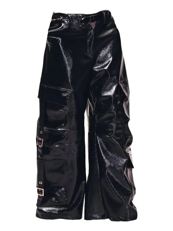 VAZAF Equinox Coated Cargo Trousers - Black