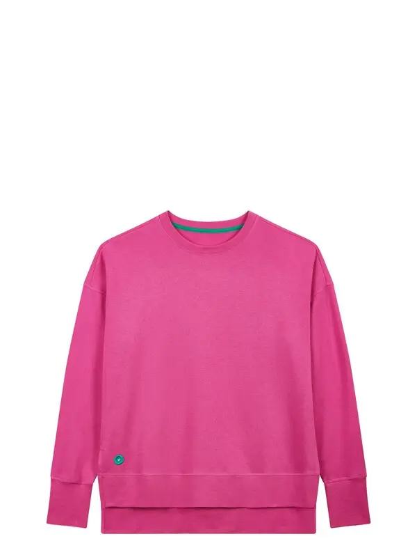 LOUNGERS Longline Sweatshirt - Pink
